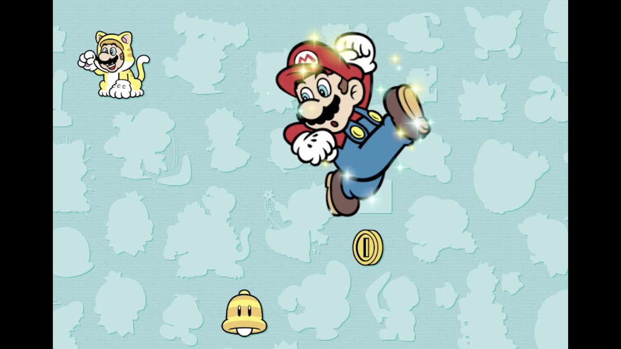 Alina plays Super Mario 3D World with daddy and her little sister Emily ...