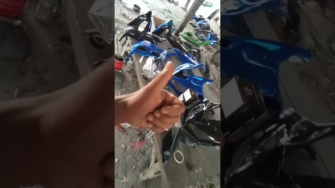 ZX25R BIRU CANDY DAN HITAM GLOS.seting lampu nya dulu gaes.#modifzx25r ...