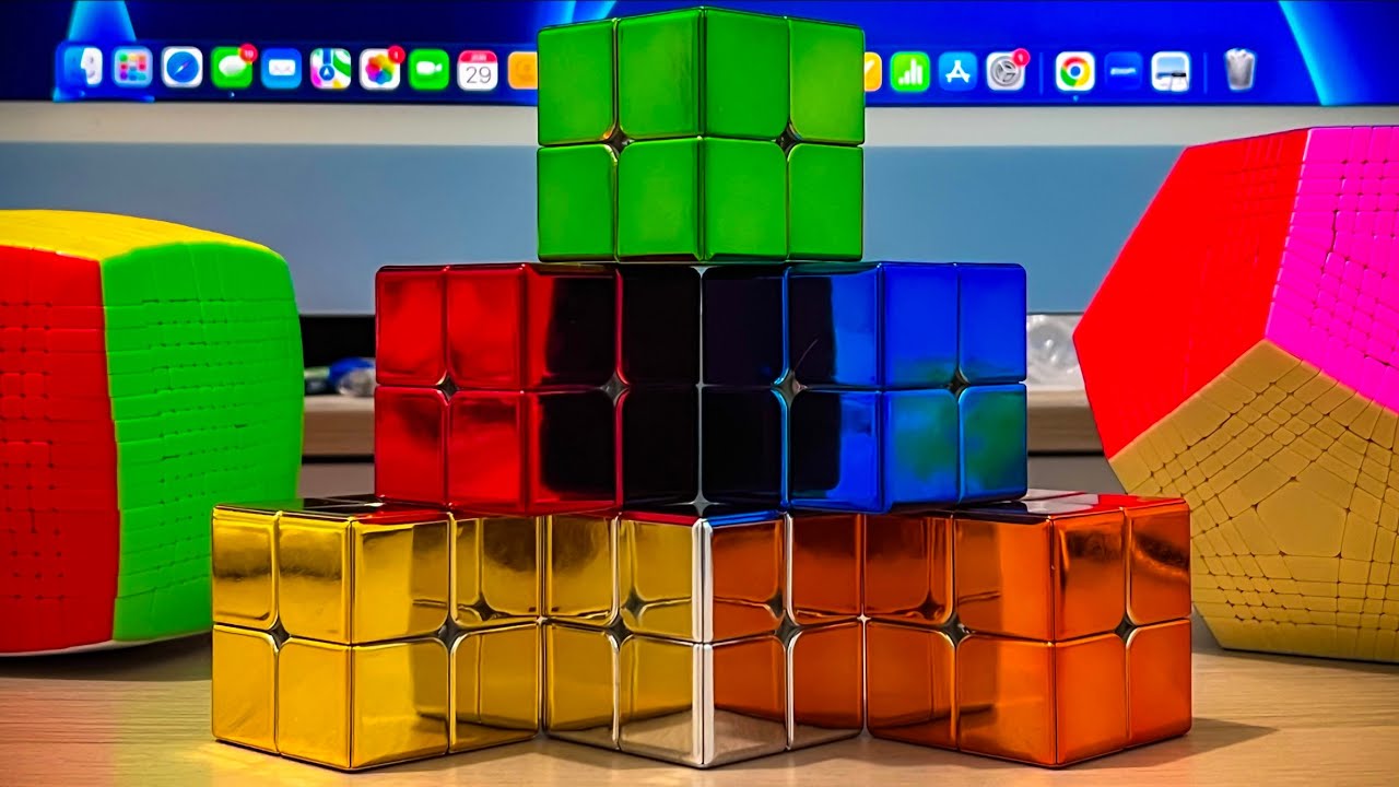 Shiniest 2x2 Rubik's Cubes but SAME COLOR... - YouTube