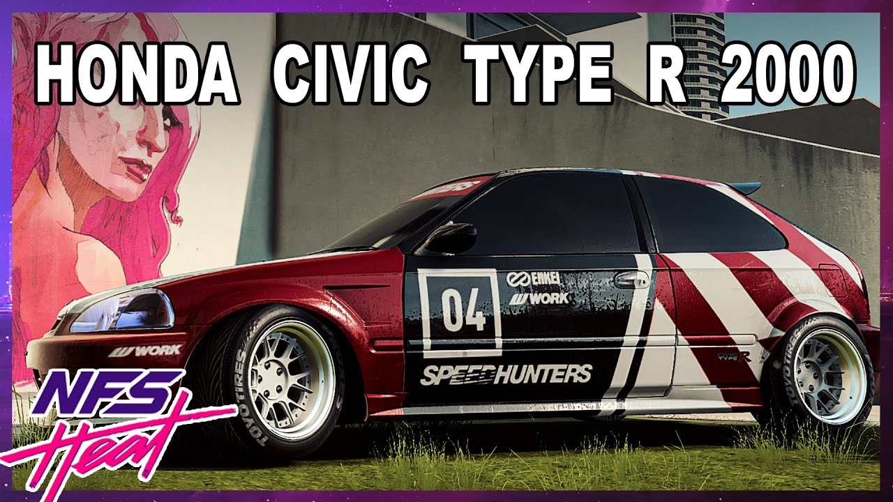 Need For Speed Heat Car Customization - Honda Civic Type R vinyl wrap ...