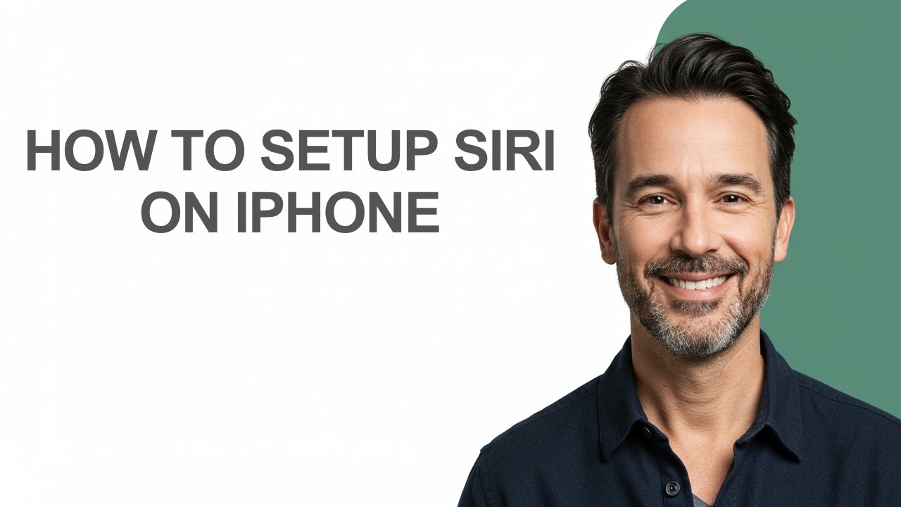 How To Setup Siri On iPhone - KevinHowTo - YouTube