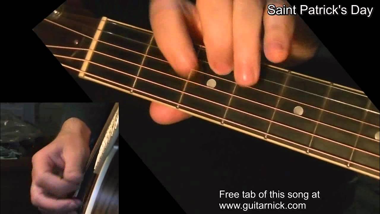 Saint Patrick's Day [WITH TAB] Guitar lesson! learn to play Irish Jig ...
