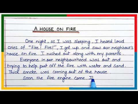 A House on Fire Paragraph in English - YouTube