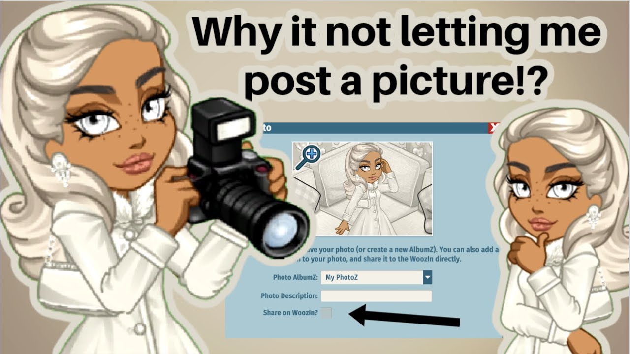Woozworld- How To Post A Picture On Your Woozin? - YouTube