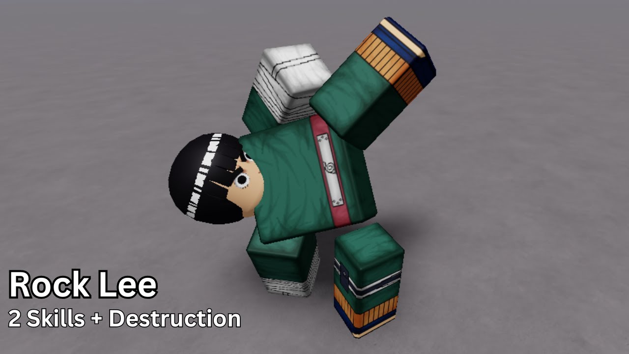 Roblox Studio - Rock Lee [Skills + Destruction] - YouTube
