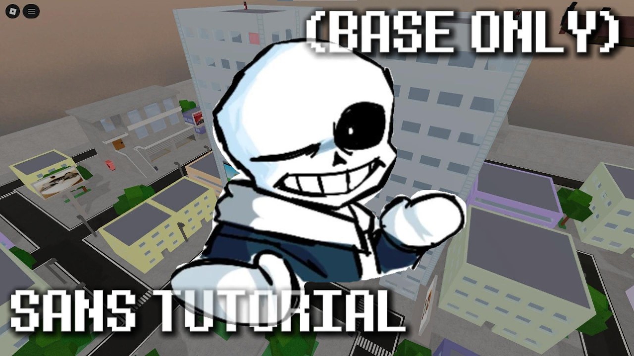 Sans tutorial || JJS TUTORIAL || (Old sans before the new update of ...