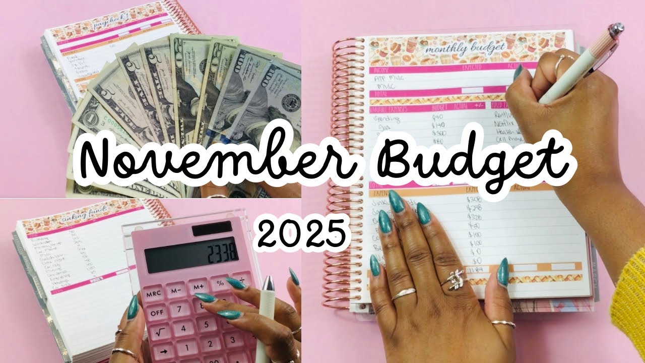 Monthly Reset | NOVEMBER COMPLETE BUDGET SETUP | How to Budget for ...