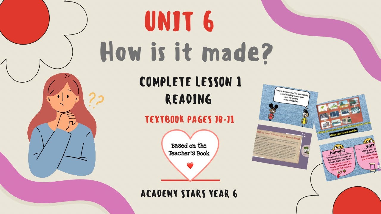 ACADEMY STARS YEAR 6 TEXTBOOK PAGES 70 71 UNIT 6 HOW IS IT MADE ACADEMY STARS YEAR 6 TEXTBOOK PAGES 70 71 UNIT 6 HOW IS IT MADE