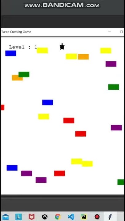 Turtle-crossing game using Python #shorts - YouTube
