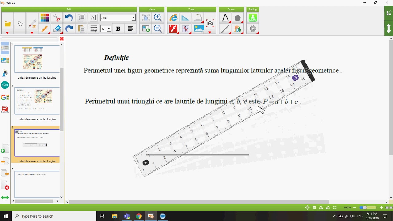 Unitati de masura pentru lungime Perimetrul - YouTube