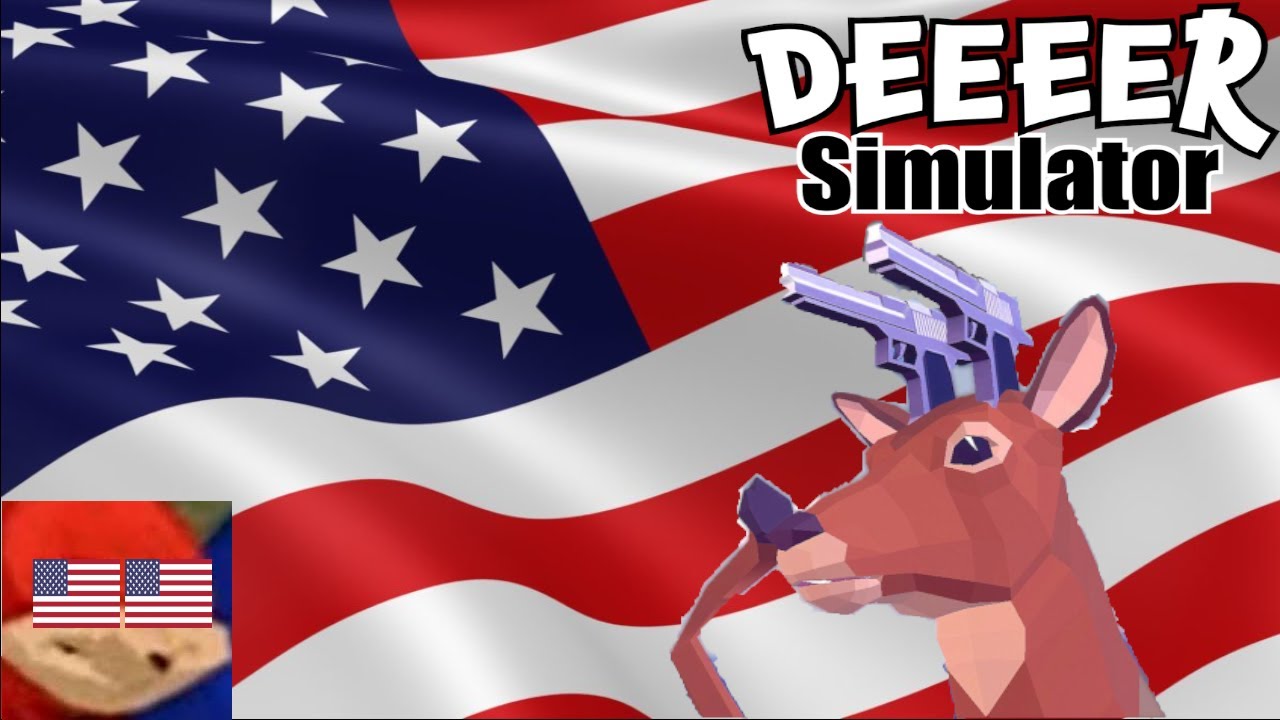Crazy American Deer- Deeer Simulator - YouTube