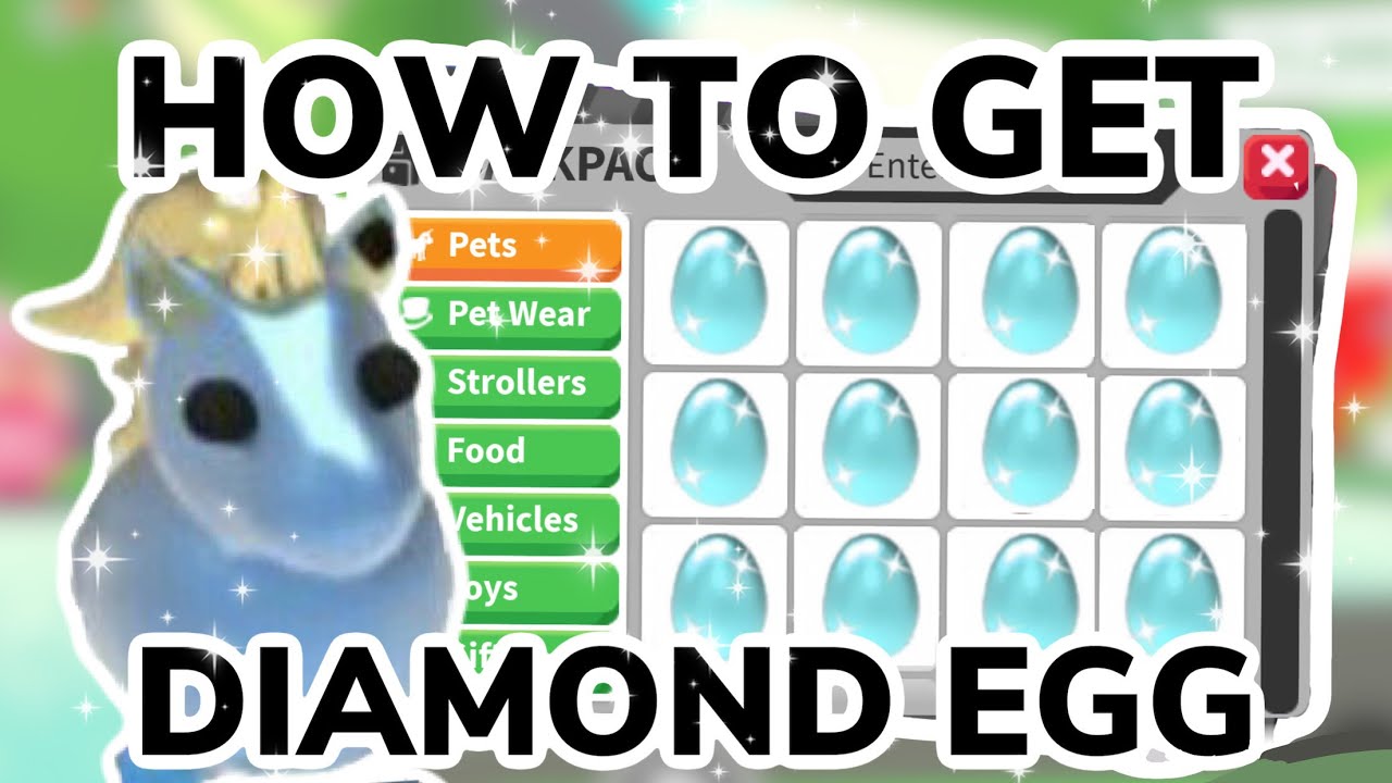 HOW TO GET THE DIAMOND EGG IN ADOPT ME ROBLOX - YouTube