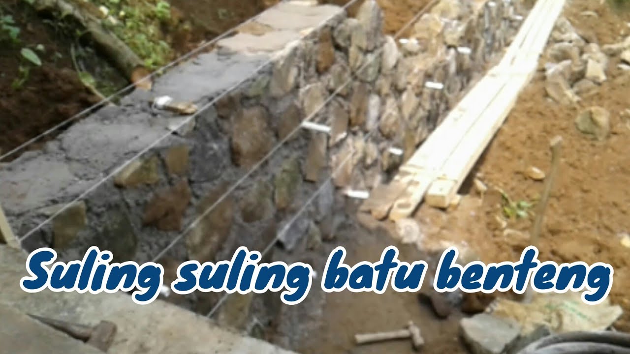 JANGAN DISPELEKAN....fungsi suling suling batu pondasi penahan longsor ...