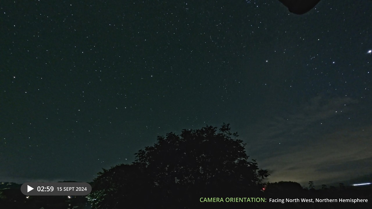 Night Sky In Moonlight Time Lapse 4K - September 14, 2024 - YouTube