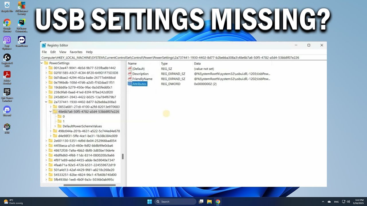 How To Fix USB Settings Missing from Advanced Power Settings under ...