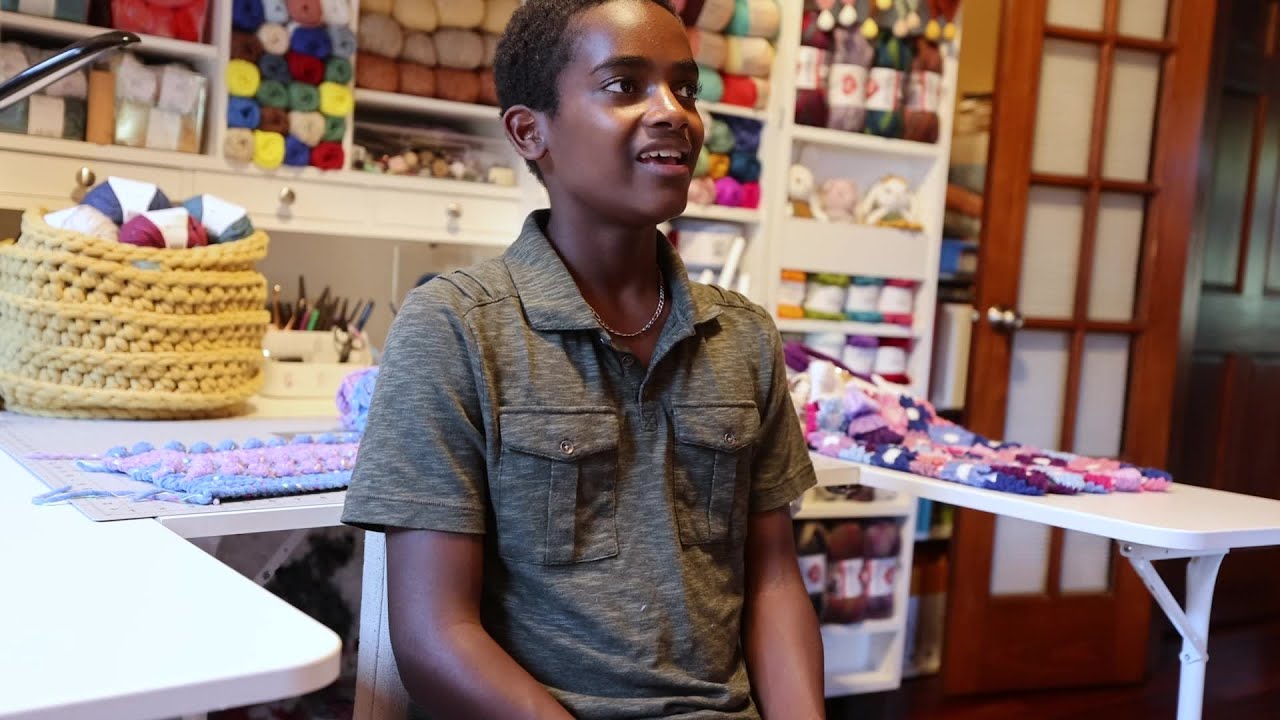 Crochet prodigy Jonah Larson on his journey to internet stardom - YouTube