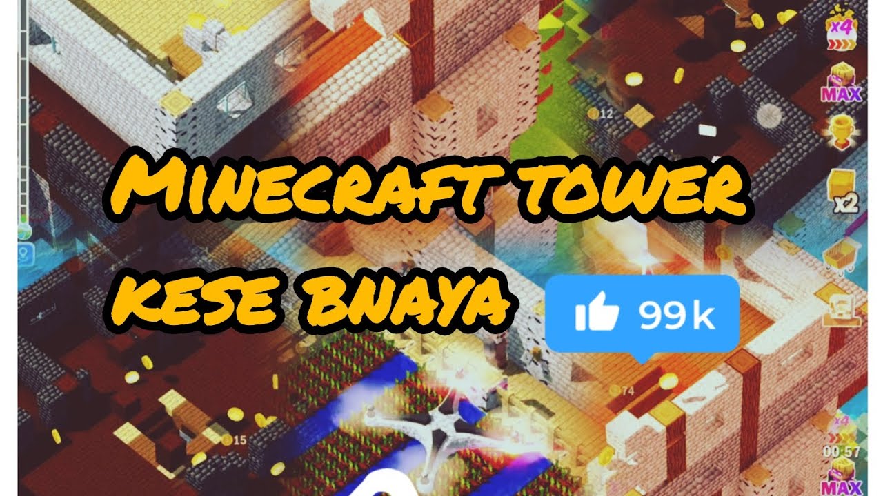 🗼pizza tower minecraft gameplay|| minecraft tower defence game||# ...