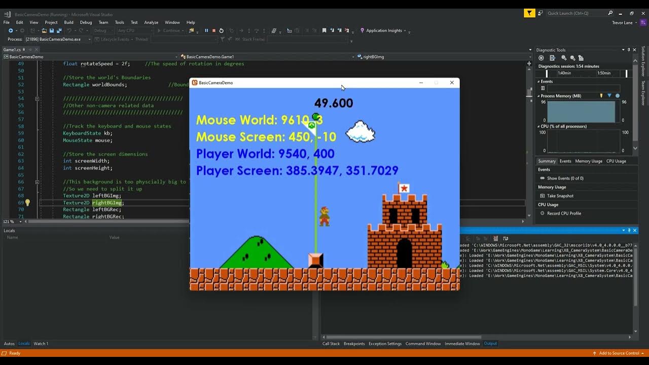 MonoGame - X.8 Basic Camera System - YouTube