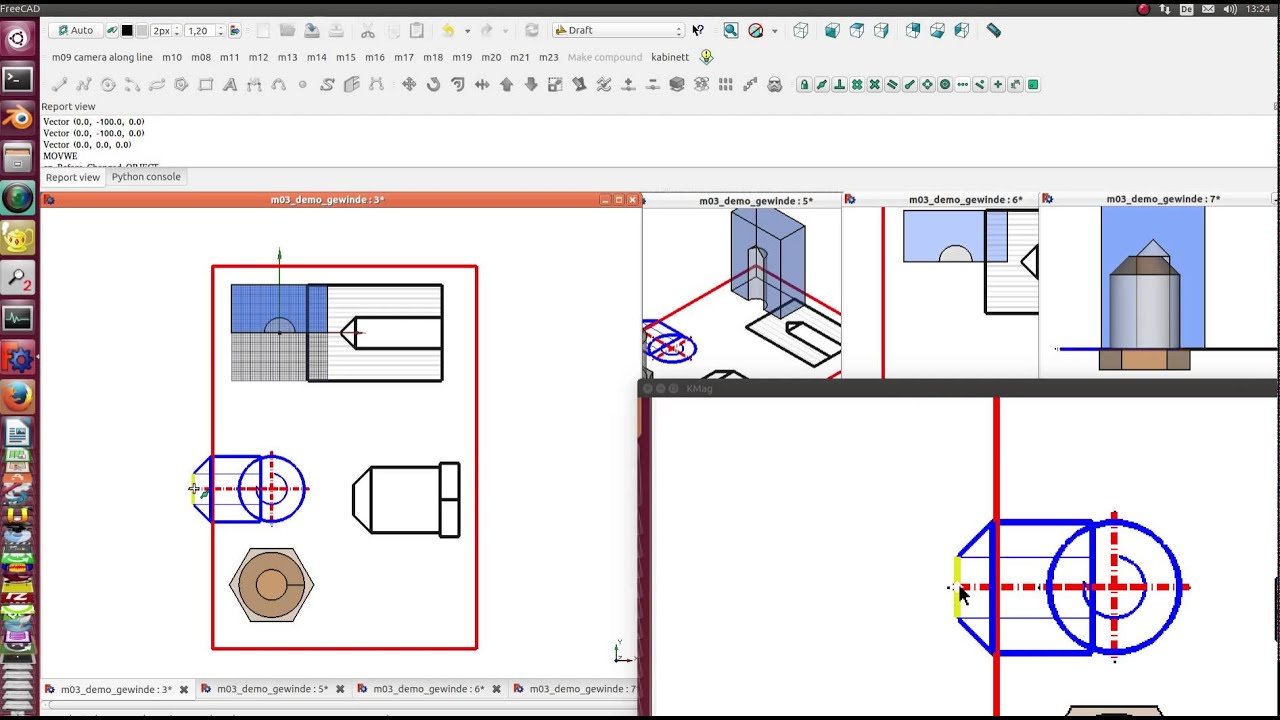 Draw Inner And Outer Threads Standard Conform With FreeCAD YouTube Draw Inner And Outer Threads Standard Conform With FreeCAD YouTube