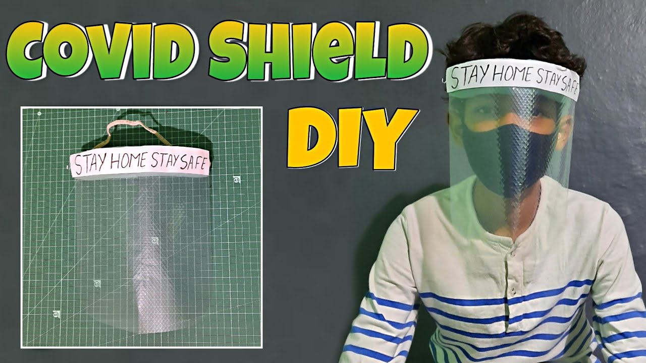 How to Make Face shield at home in 5 minutes | DIY Face Shield | Face ...
