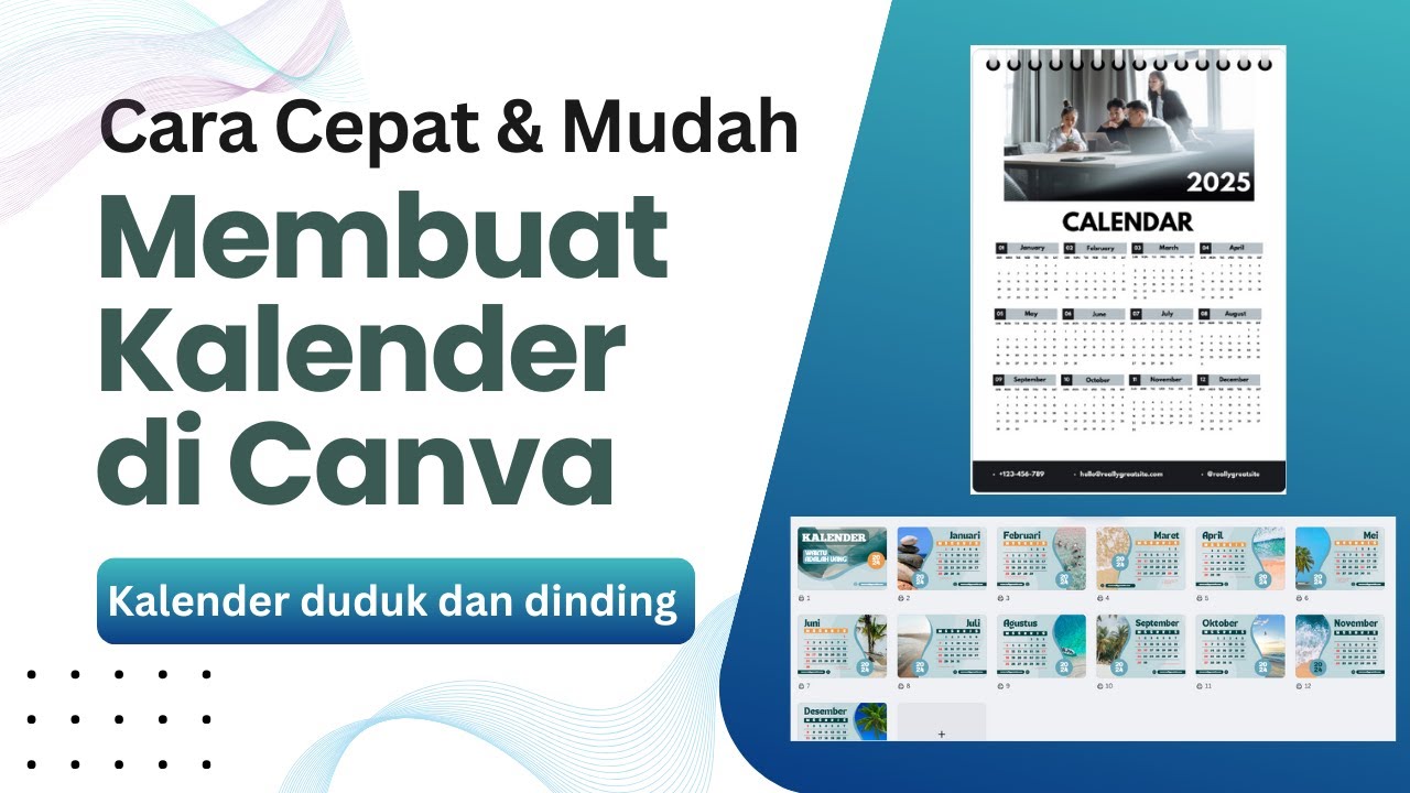 Cara Cepat dan Mudah Membuat Kalender di Canva untuk Pemula - YouTube