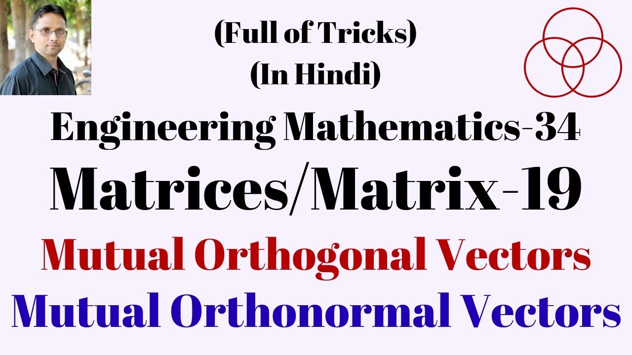 Mutually Orthogonal Vectors | Orthonormal Vectors (Engineering ...