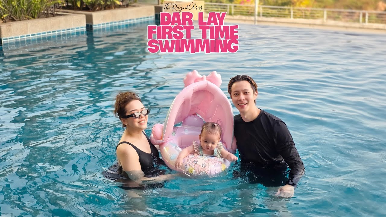DAR LAY First Time Swimming - YouTube