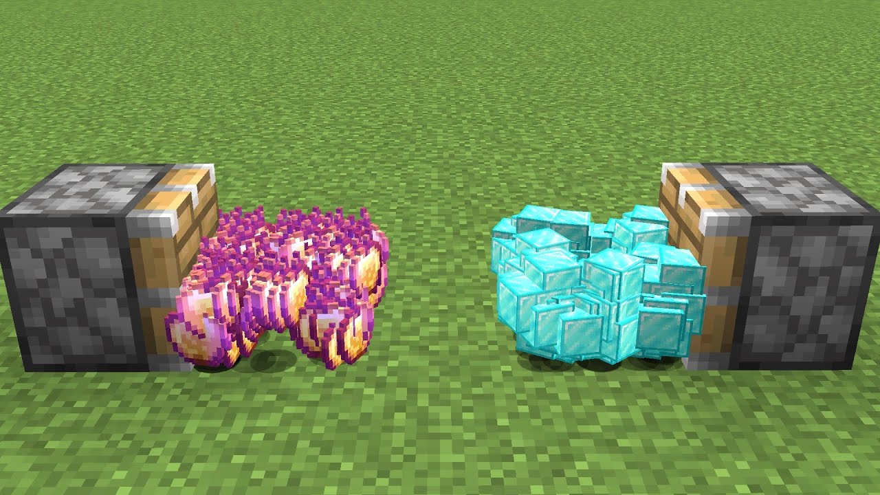 1000 enchanted apple + 1000 diamonds = ??? - YouTube