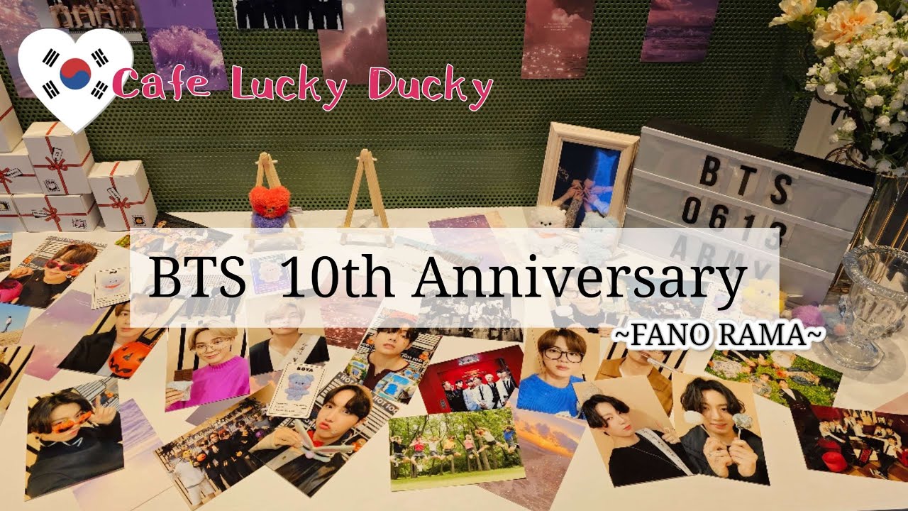 【BTS 】10th イベントカフェ/Lucky Ducky - YouTube