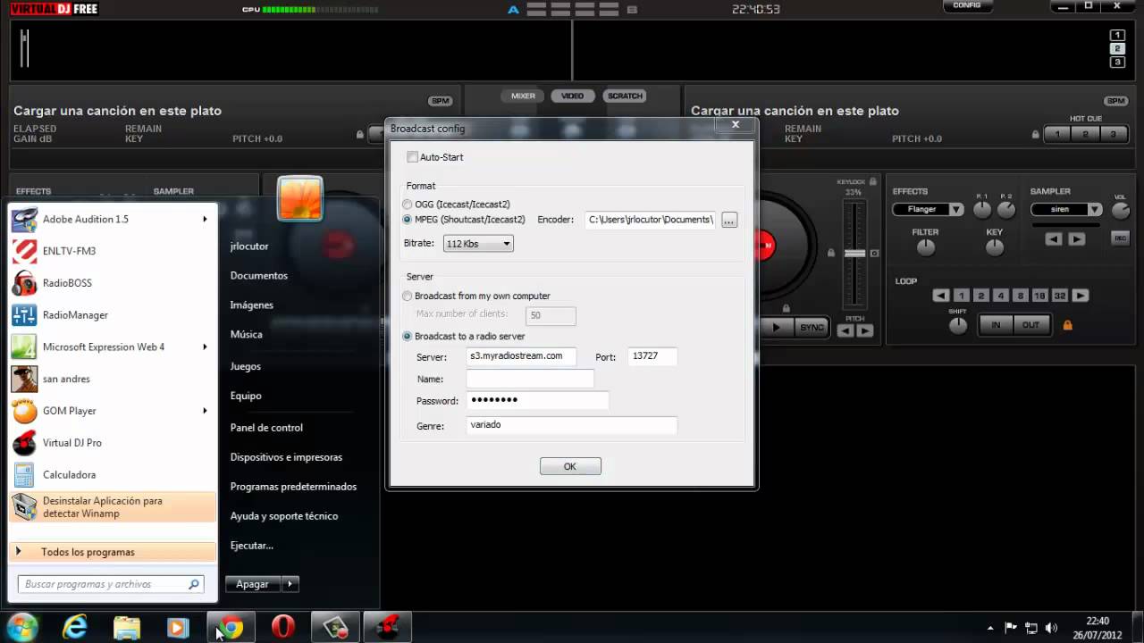 transmitir radio en internet (web personalizada usando ...