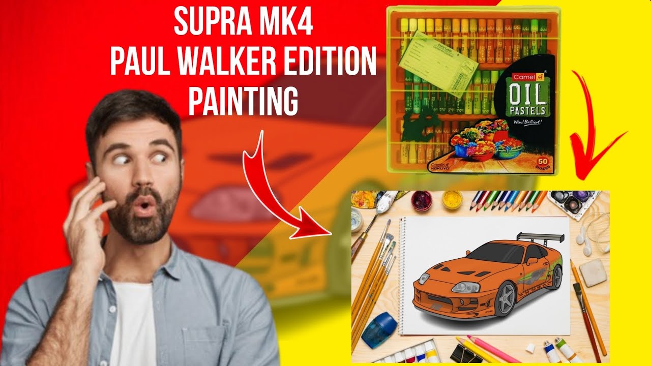 How to draw a TOYOTA SUPRA A80 from Fast and Furious / drawing Paul ...
