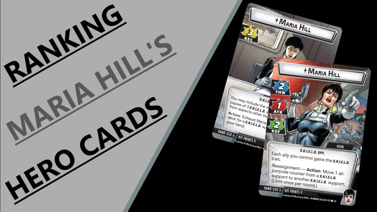 Maria Hill's Hero Cards Ranked - YouTube