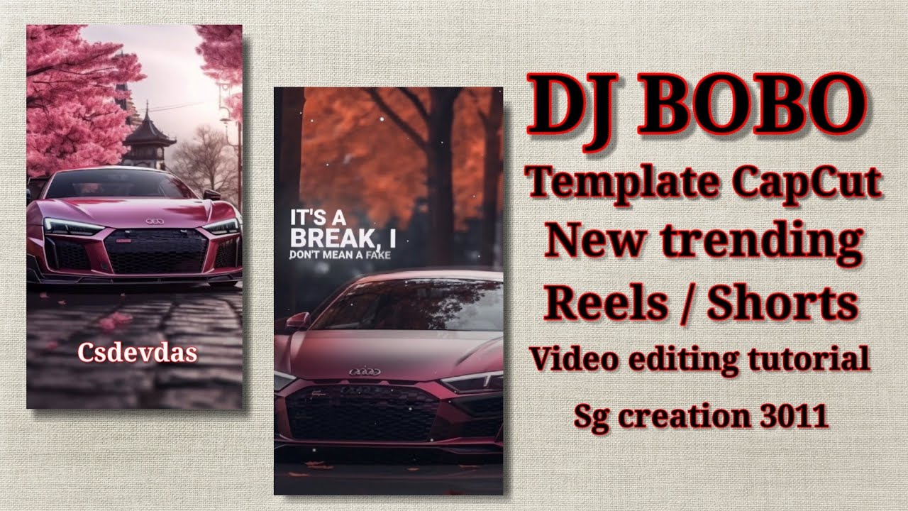 DJ BOBO TEMPLATE CAPCUT NEW TRENDING REELS & SHORTS VIDEO EDITING ...