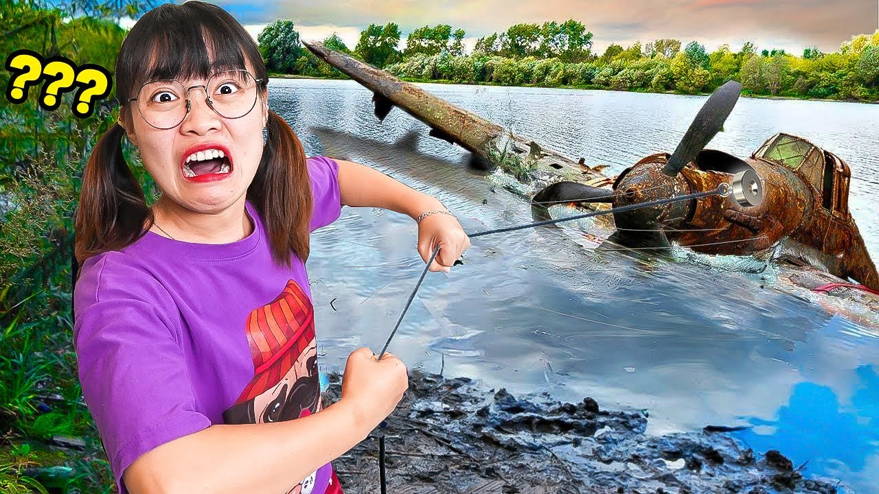 Hà Sam Dọn Dẹp Tất Cả kim Loại Ở Dưới Sông Bằng Nam Châm - YouTube