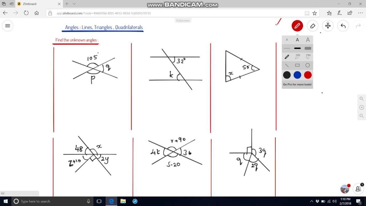 Angles -(Lines and Triangle) Angles in a Polygon - GCSE Maths (Grade 10 ...