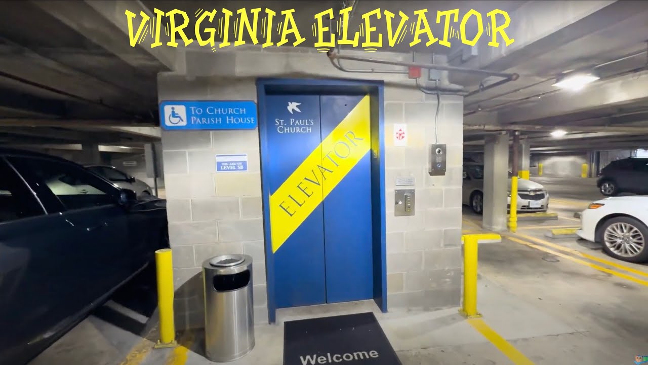 Virginia Elevator at a Church Parking garage in Richmond VA - YouTube