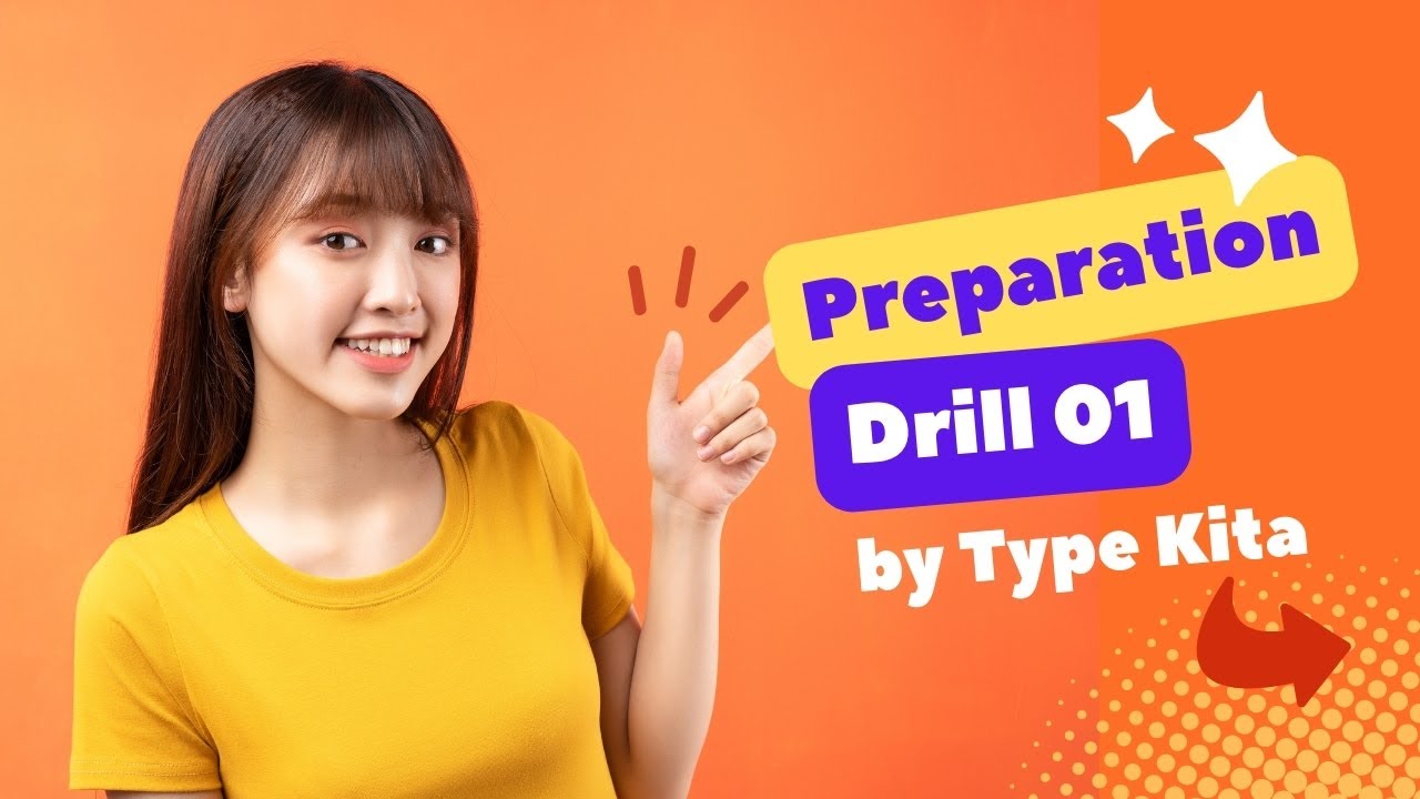 [Type Kita Speed Typing] Preparation Drill 01 - YouTube
