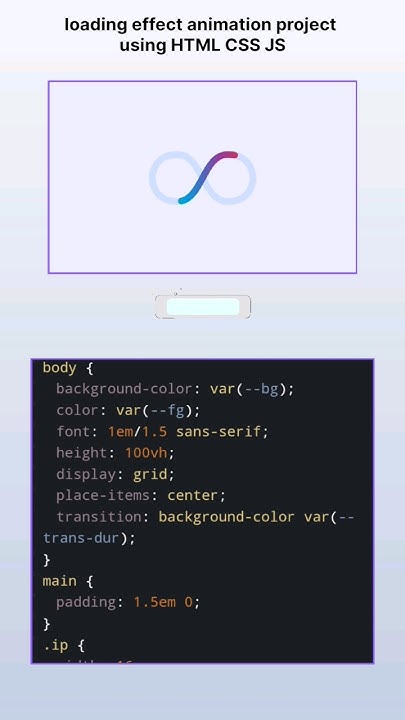 loading effect animation project html css 2024 | loader animation React js 2024 | #html #js #css ...