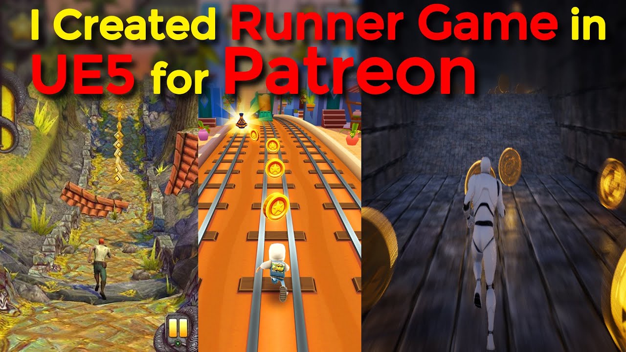 I created Infinite Runner Game in Unreal Engine 5 for my Patreon - YouTube