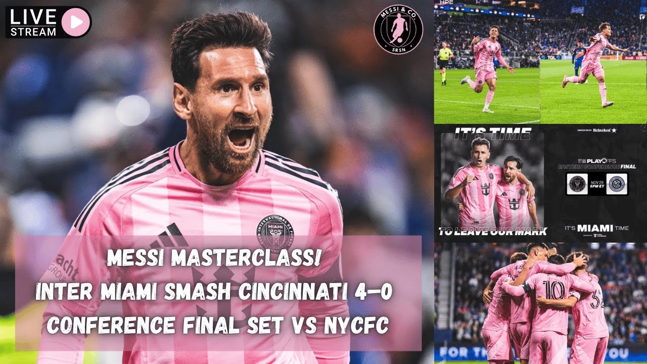 Messi and Co LIVE | MESSI MASTERCLASS! Inter Miami Smash Cincinnati ...