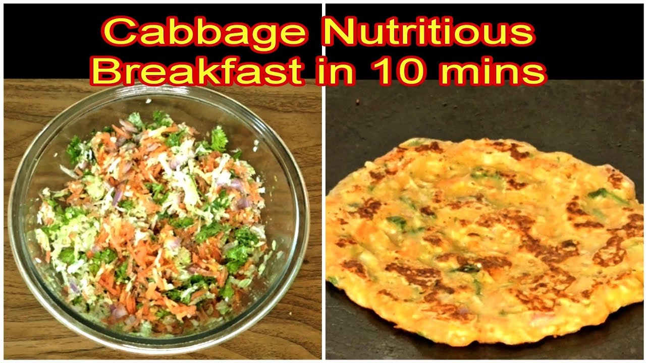 Instant Healthy Cabbage Breakfast in just 10 minutes / Weight Loss ...
