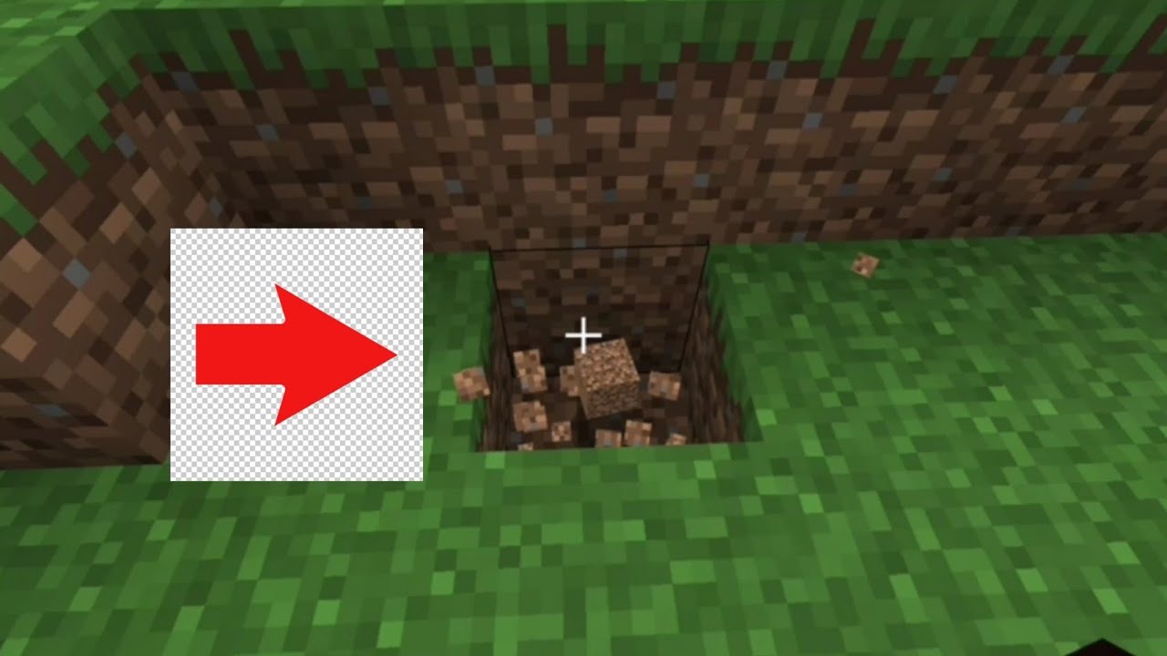 HOW TO BREAK A DIRT BLOCK IN MINECRAFT - YouTube