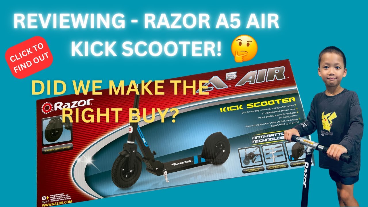 Reviewing Razor A5 Air Kick Scooter #razor #kickscooter #fun #lifestyle ...