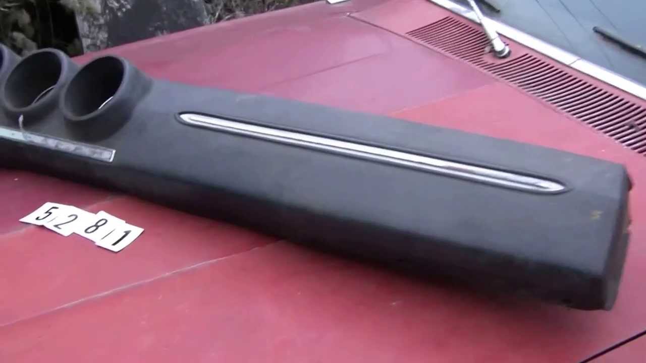 1968 1969 Ford Torino Fairlane Ranchero Dash Pad Black - YouTube