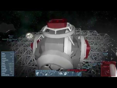 Space Engineers Survival: Starting to build a station (Reactor Room ...