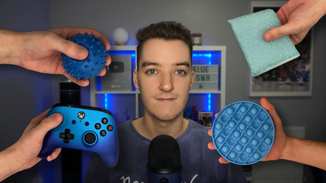ASMR But I Can Only Use the Color Blue - YouTube