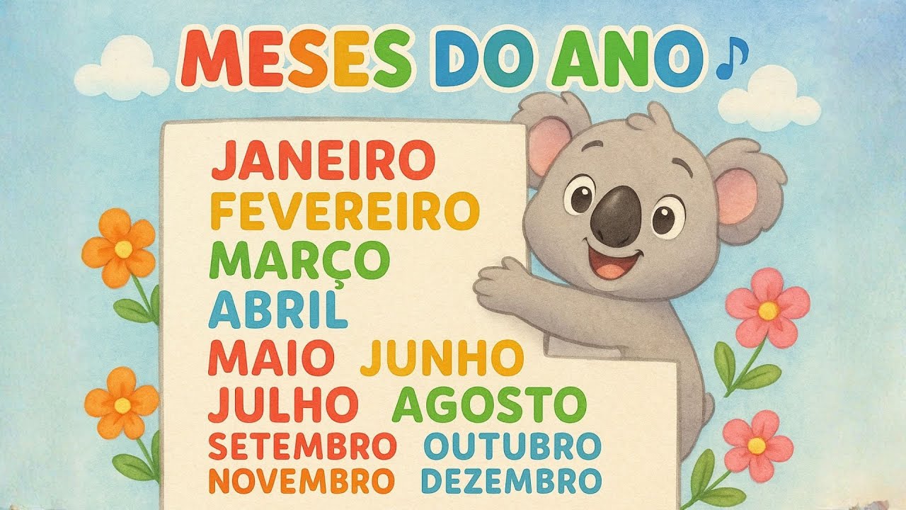 Aprenda os Meses do Ano Brincando! 🌈 Vídeo Educativo Infantil - YouTube
