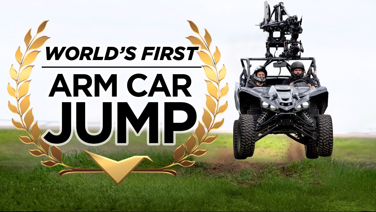 World's First Arm Car JUMP - MotoCrane RADICAL - YouTube