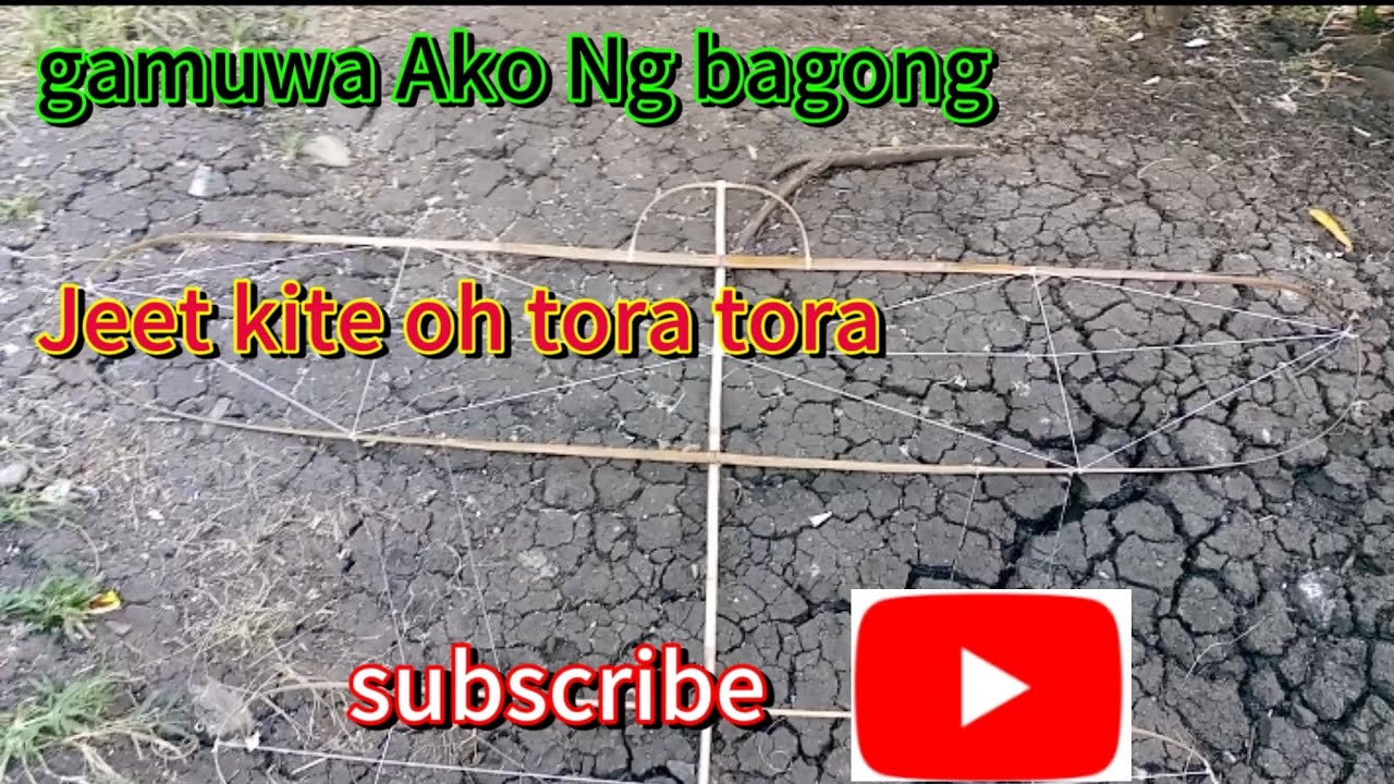 gumwa Ako Ng bagong jeet kite or saranggola mahigit Isang dipa na tora ...