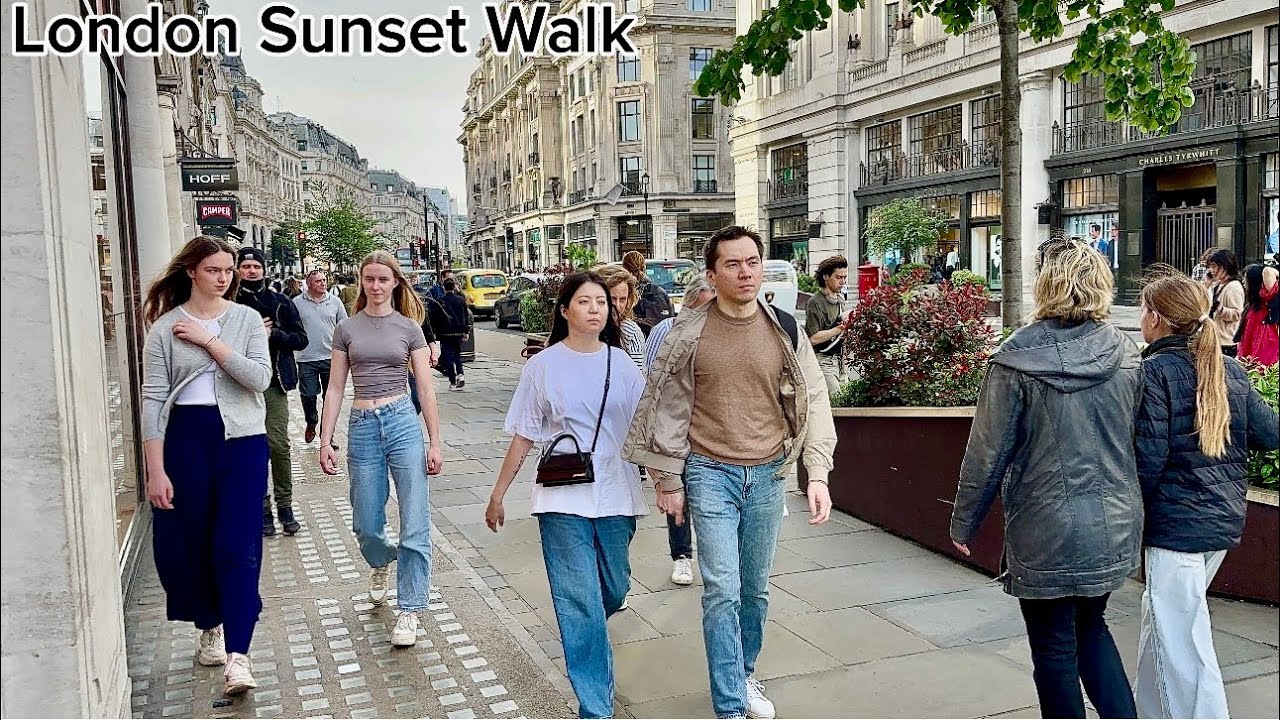 London Sunset Walk | Relaxing Evening Walk through West End [4K HDR ...
